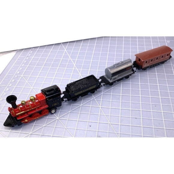 Soma | Toys | Soma Mini Toy Train Set Die Cast Locomotive Tender Tanker ...